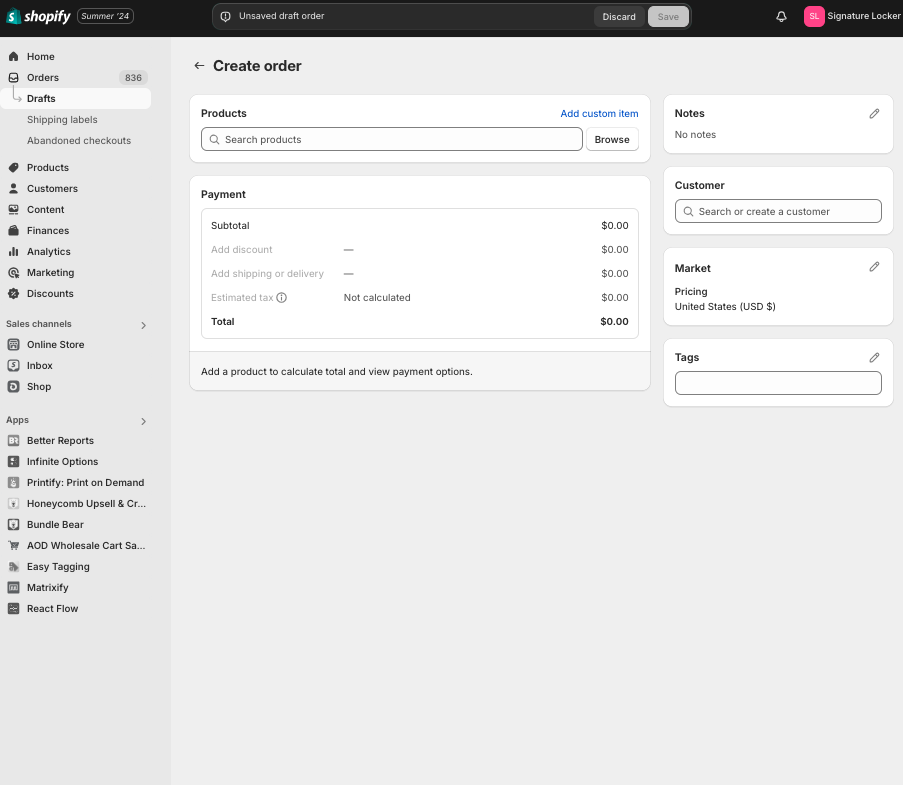 How to send Draft Order with Discount Link to PD